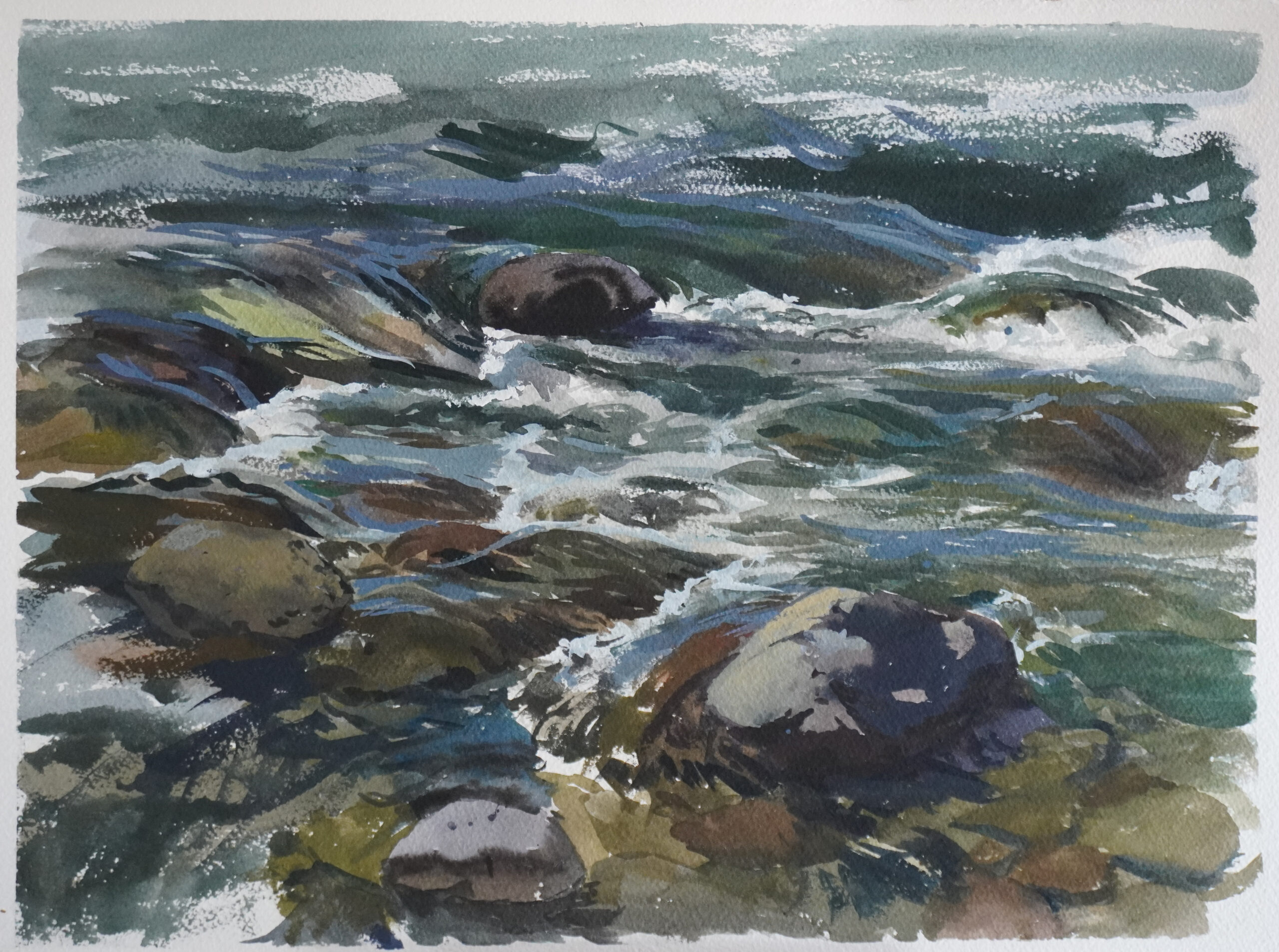 Whitewater – Glacier plein air - Justin Donaldson